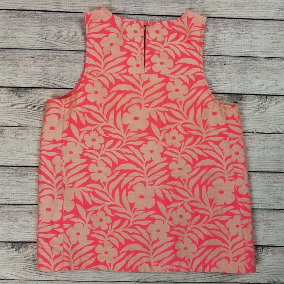 J. Crew | Tops | J Crew Seamed Shell In Plumeria Jacquard | Poshmark